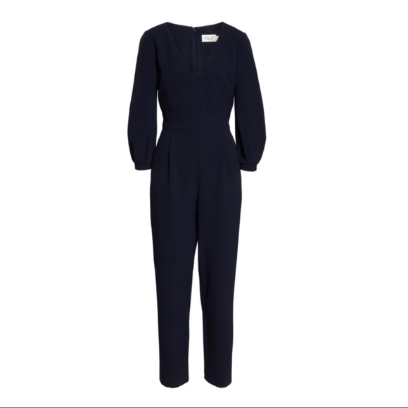 Eliza J Pants And Jumpsuits Eliza J Bubble Sleeve Crepe Jumpsuit Bnwt